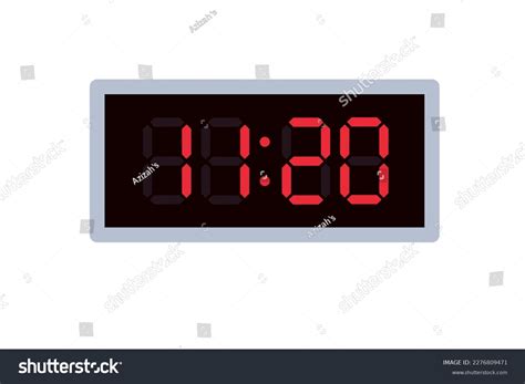 Vector Flat Illustration Digital Clock Displaying Stock Vector Royalty Free 2276809471 Vector Flat Illustration Digital Clock Displaying Stock Vector Royalty Free 2276809471