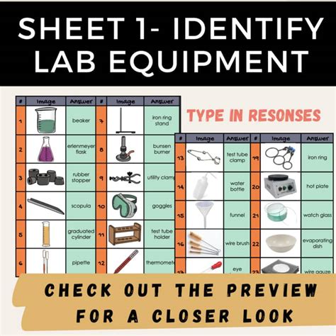 Digital Lab Equipment Identification Pixel Art Mystery Image Digital Assignment