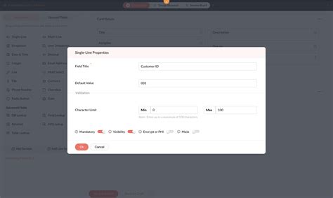 Custom Field Properties In Forms Online Help Qntrl