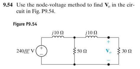 Solved Section Use The Node Voltage Method To Find Chegg