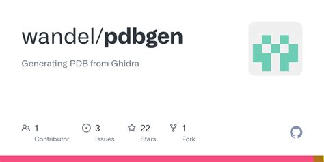GitHub Wandel Pdbgen Generating PDB From Ghidra