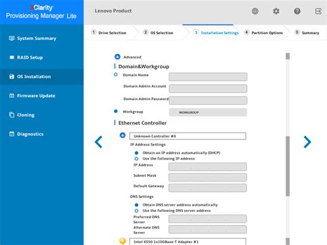 Installing A Windows Operating System LXPM LITE Lenovo Docs