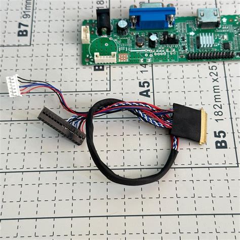 Jual Kabel Lvds Panel Layar Laptop Lvds Ipex Pin Untuk Board Universal Singe Chanel Dual