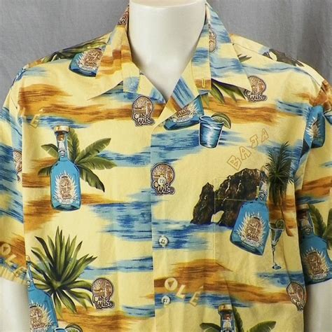 Tori Richard Cabo Wabo Tequila Hawaiian Shirt Xl Sammy Hagar Cocktail