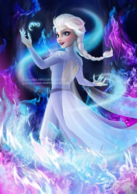 Elsa And Bruni By Https Deviantart Com Pauline On Deviantart Frozen Art Disney