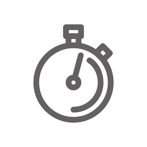 Stopwatch Icon Perfect For Timer Icon Or User Interface Applications Vector Sign And Symbol