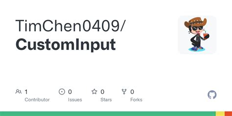Github Timchen Custominput