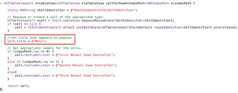 Objective C Set Up A Basic Split View Based Application Stack Overflow