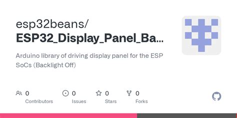 Github Esp32beansesp32displaypanelbacklightoff Arduino Library Of Driving Display Panel