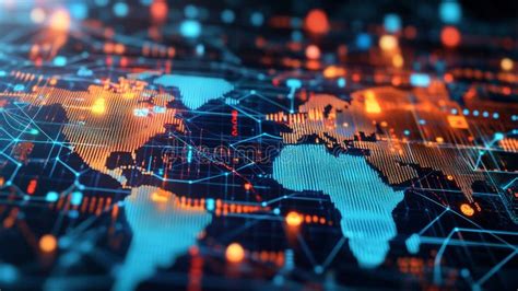 Digital Visualization Of Economic Policies Across The Globe Stock