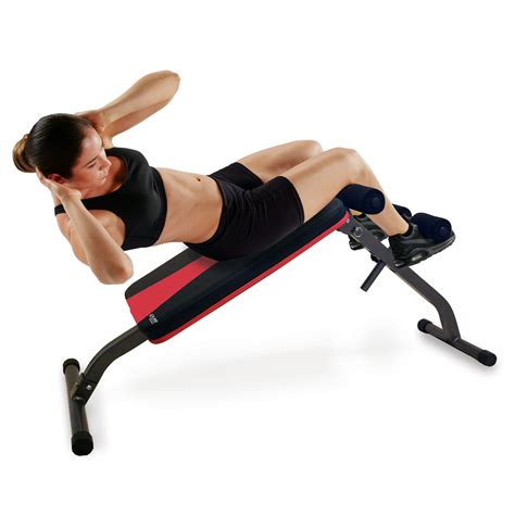 Pure Fitness Ab Crunch Sit Up Bench Abdominal Trainer Foldable And