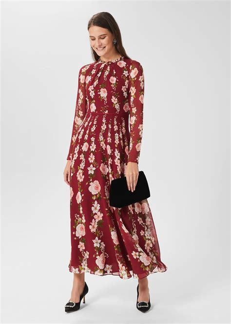 Shop Rosabelle Silk Floral Dress By Hobbs Online All The Latest