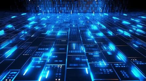 Abstract 3d Rendering Of Blue Matrix Coding A Digital Background For Hacking And Data Concepts