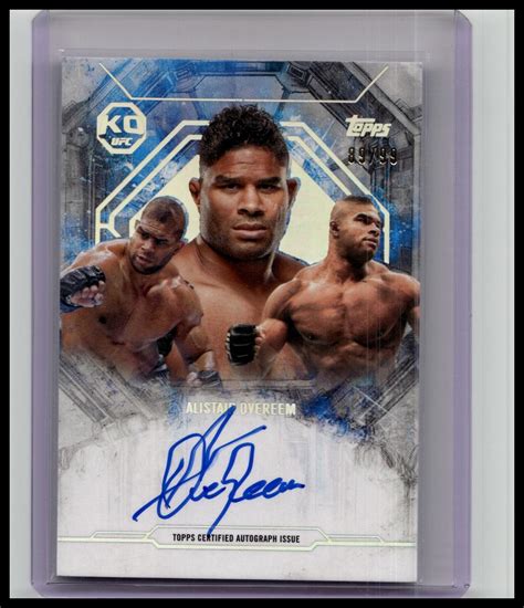 2025 Topps Ufc Knockout Alistair Overeem Collage A Graphs Auto 99