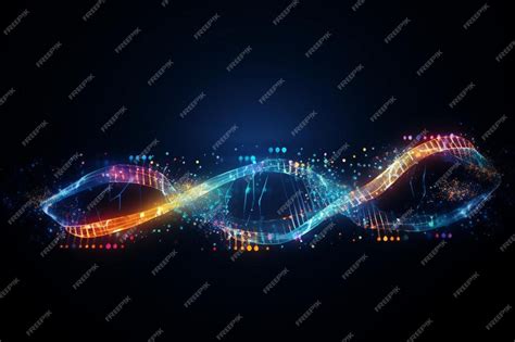 Premium Ai Image Big Genomic Data Visualization Dna Test Genom Map