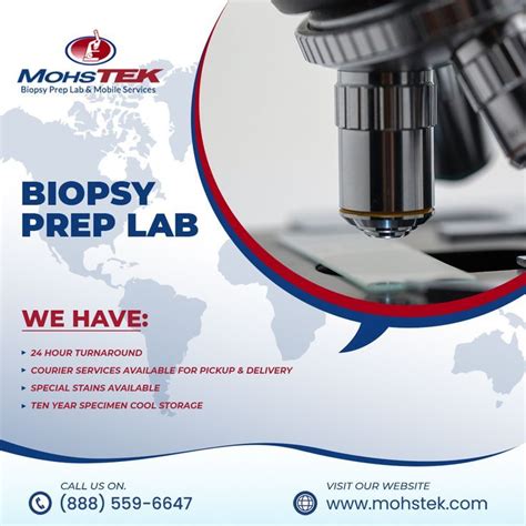 Biopsy Prep Lab Medical Tests Pathology Lab Education Poster Design