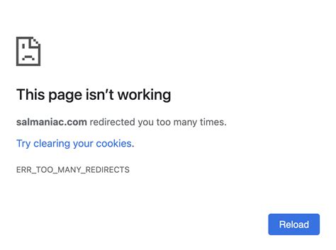 err too many redirects what it is and how to fix it