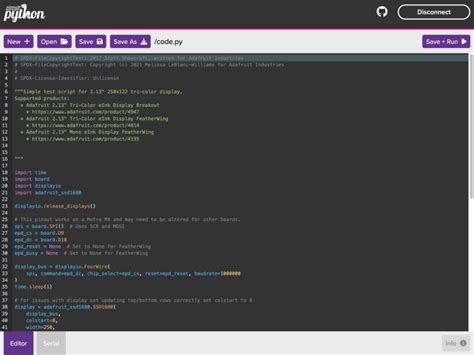 Overview Circuitpython Usb Workflow Code Editor Quick Start