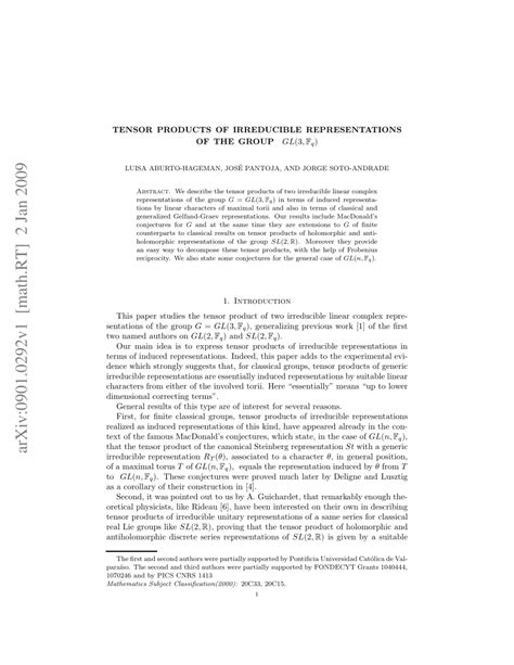 Pdf Tensor Products Of Irreducible Representations Of The Group G Gl 3 Q