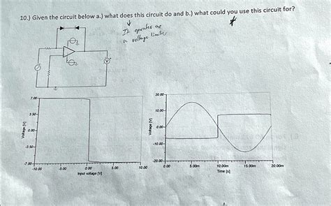 10 given the circuit below a what does this circuit do and b what
