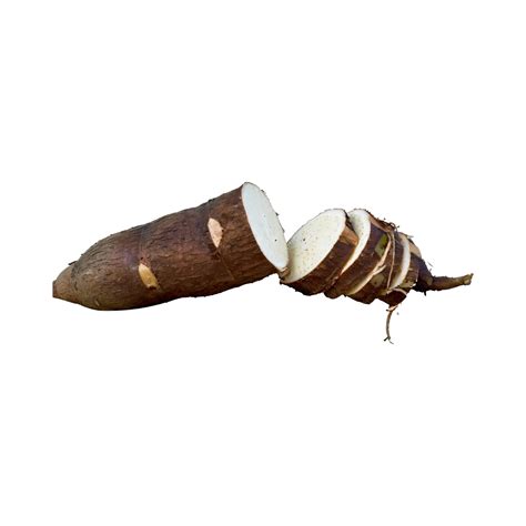 Ai Generated Floating Of Brown Cassava With Sliced Of Cassavaearthy