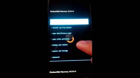 Official ClockworkMod Recovery Touch YouTube