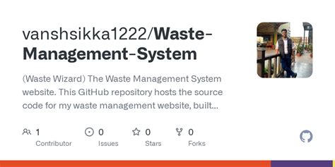 GitHub Vanshsikka Waste Management System Waste Wizard The Waste Management System