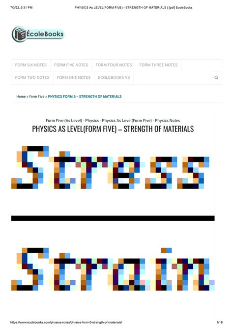 PHYSICS As LEVEL FORM FIVE NOTES HEAT EcoleBooks