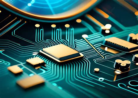 Artificial Technology Micro Processor Mother Board Background Technology Artificial Processor