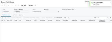Export Data From Audit History When Using Export Scenarios Community