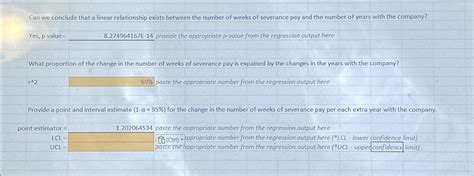 Solved Can We Conclude That A Linear Relationship Exists