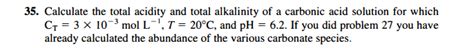 5 Calculate The Total Acidity And Total Alkalinity