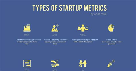 Types Of Startup Metrics [infographic] Anna Vital Medium