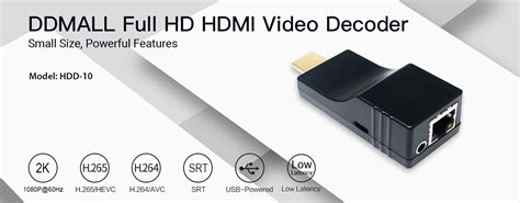 Ddmall 2k Hdmi Ip Streaming Decoder Full Hd Srt Video Decoder Decoding Ip Camera