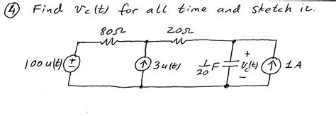 Solved Find V C T For All Time And Sketch It Chegg Com