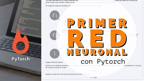 programar perceptron neurona artificial en pytorch youtube