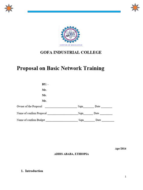 Network Proposal Pdf Computer Network Internet