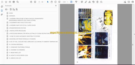 Komatsu D575a 5 Super Dozer Field Assembly Instruction Seaw000501