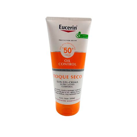 Protector Solar Corporal Eucerin Oil Control Fps50 200ml Crema