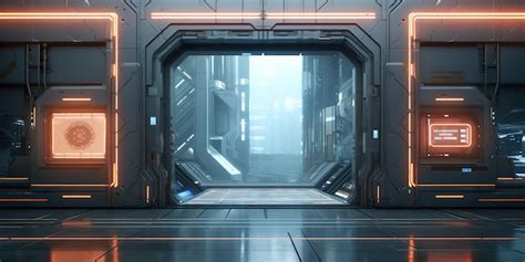 Premium Ai Image Ai Generated Ai Generative Futuristic Space Ship