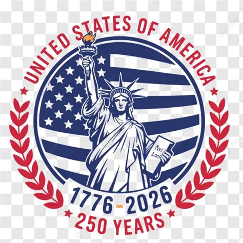 Usa 250th Anniversary Statue Of Liberty Patriotic Eagle 250th