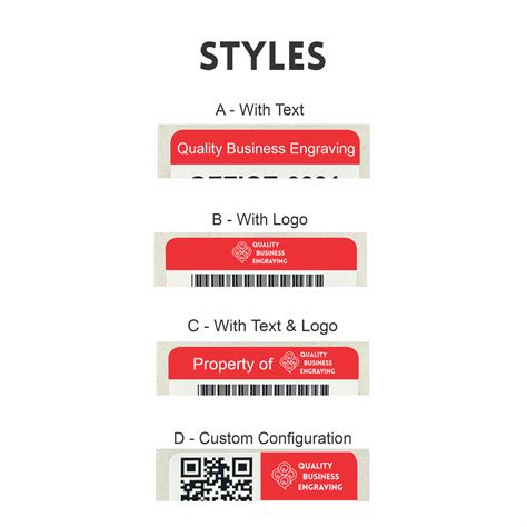 Asset Tags Minimum 250 Quantity