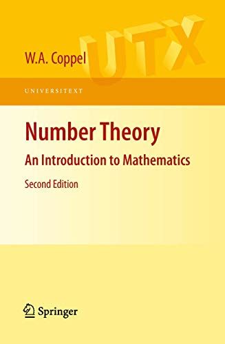 Number Theory An Introduction To Mathematics Softarchive