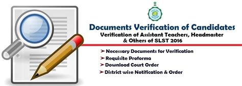 Documents Verification Of Candidates Slst 2016 Paschimbanga Hm News