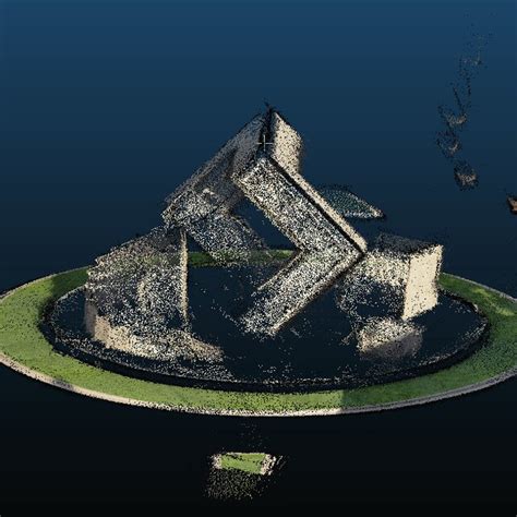 Reconstructed Dense Point Cloud After Providing Camera Position Data