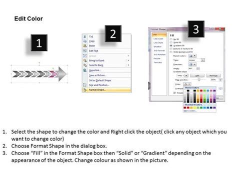 Continuous Arrow Process 7 Stages Free Flowchart Powerpoint Templates