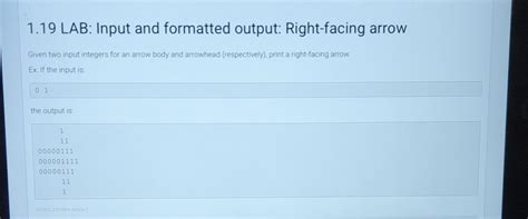 Solved 119 Lab Input And Formatted Output Right Facing