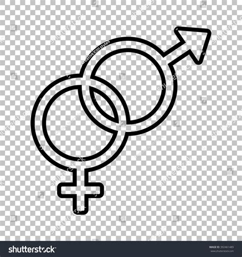 Sex Symbol Sign Line Icon On Stock Vector Royalty Free 392461489 Shutterstock