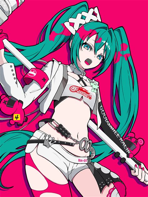 Hatsune Miku And Racing Miku Vocaloid And More Drawn By Uzuki Sena Danbooru