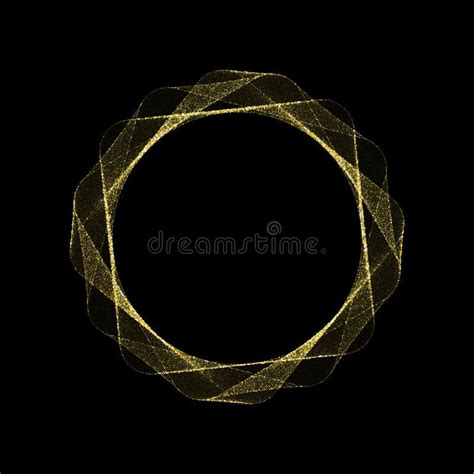 abstract golden wave pattern on a black background presentation